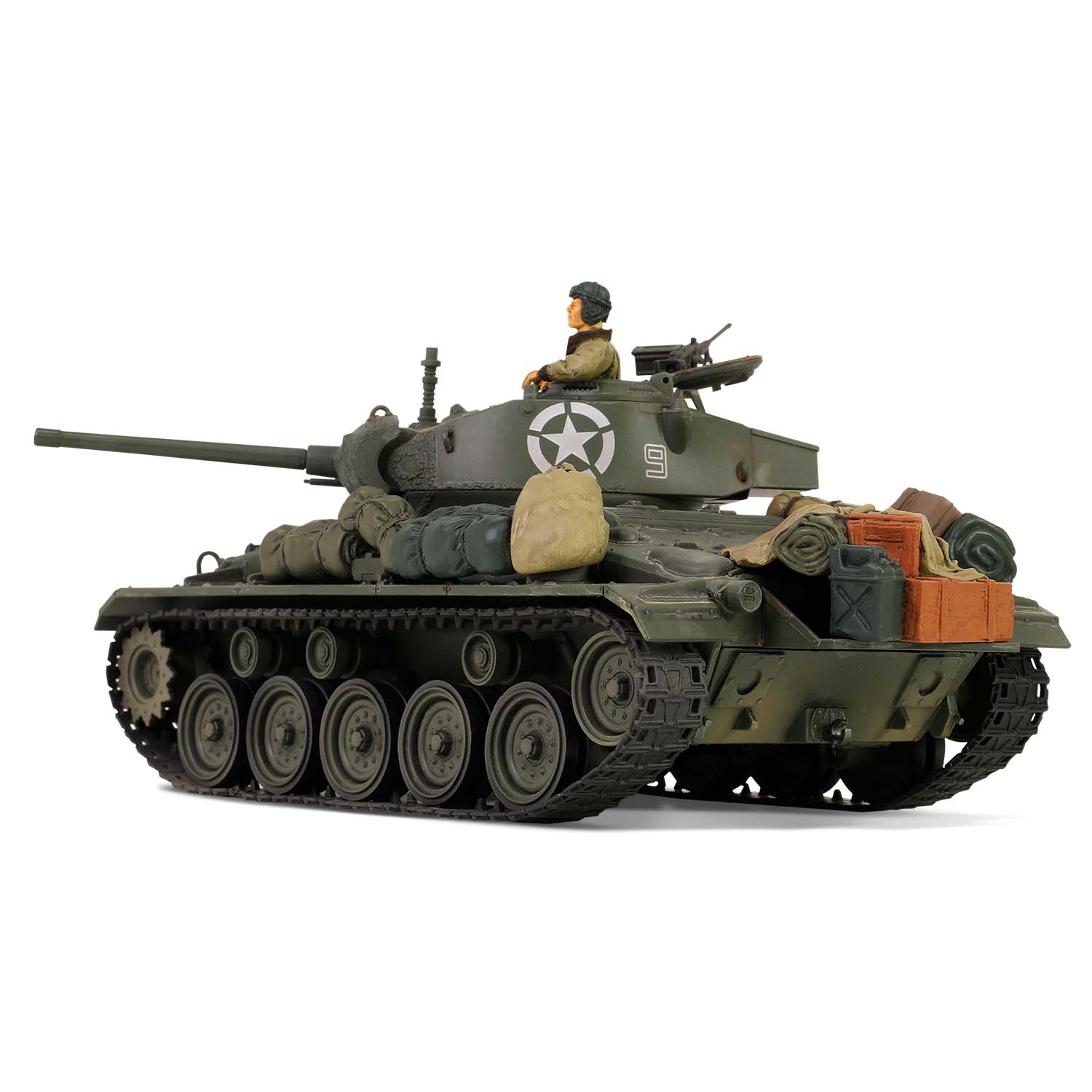 M24 Chaffee medium tank Company D, 36th Tank Battalion, 8th Armored ...